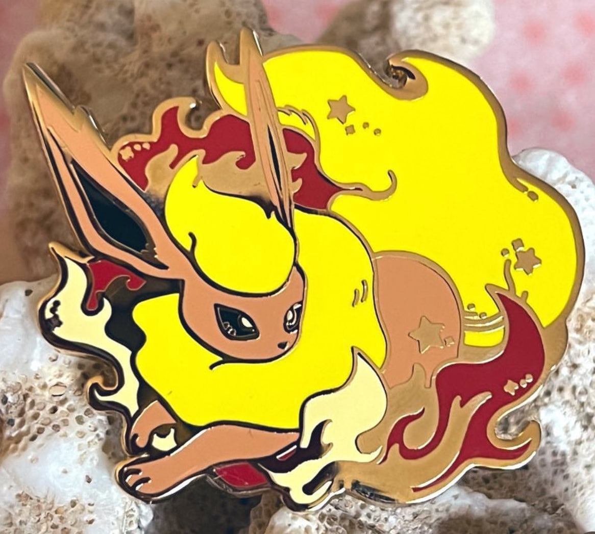 Flareon Enamel Pin – Pegushi